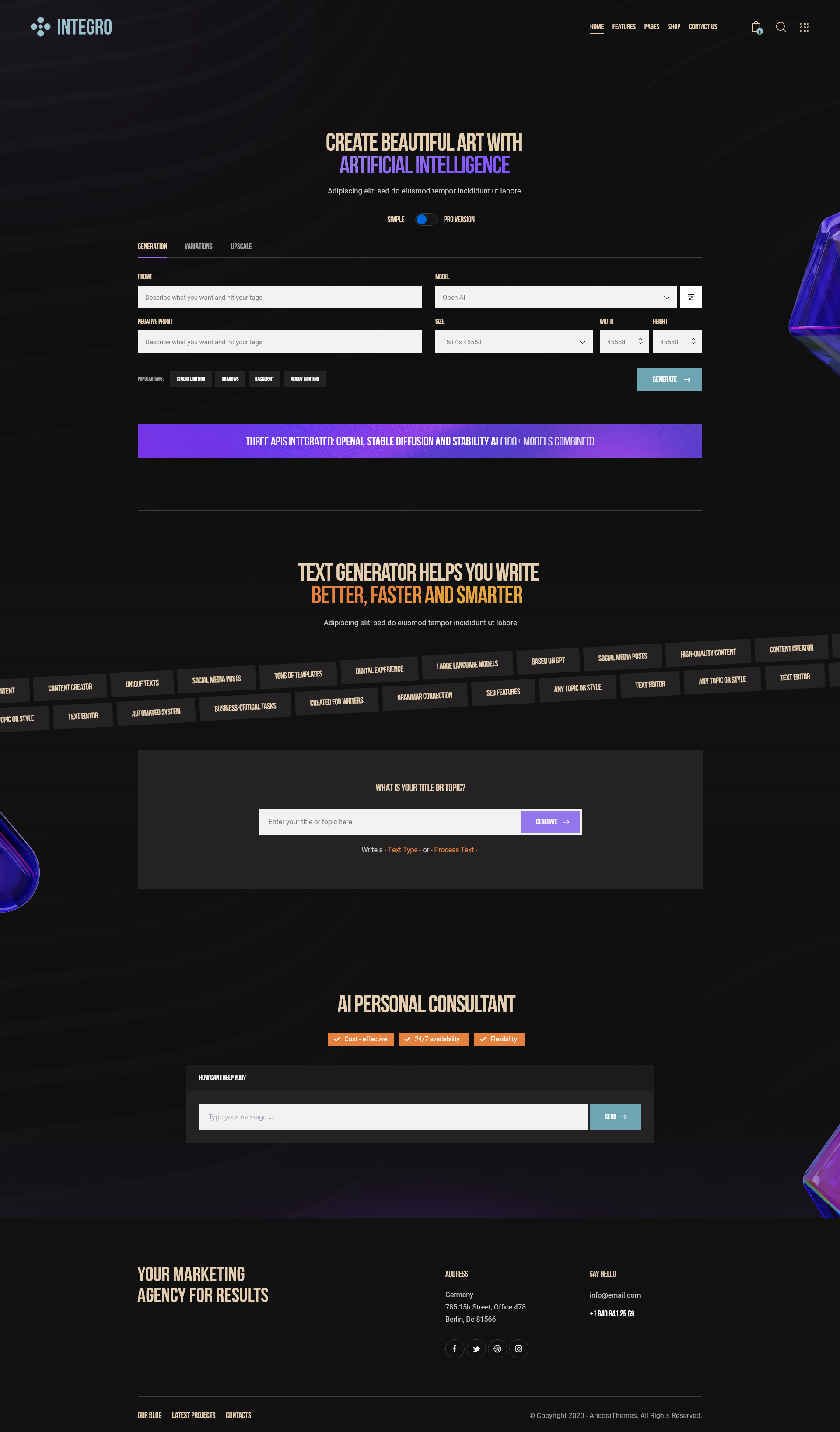 Integro — IT Services & Digital Agency WordPress Theme by AncoraThemes